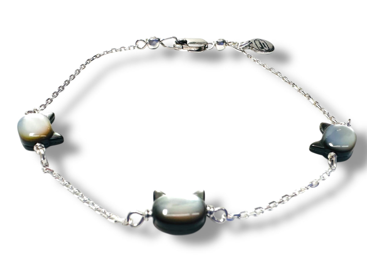 Cat Bracelet, Chain Cat Bracelet | Janine Design