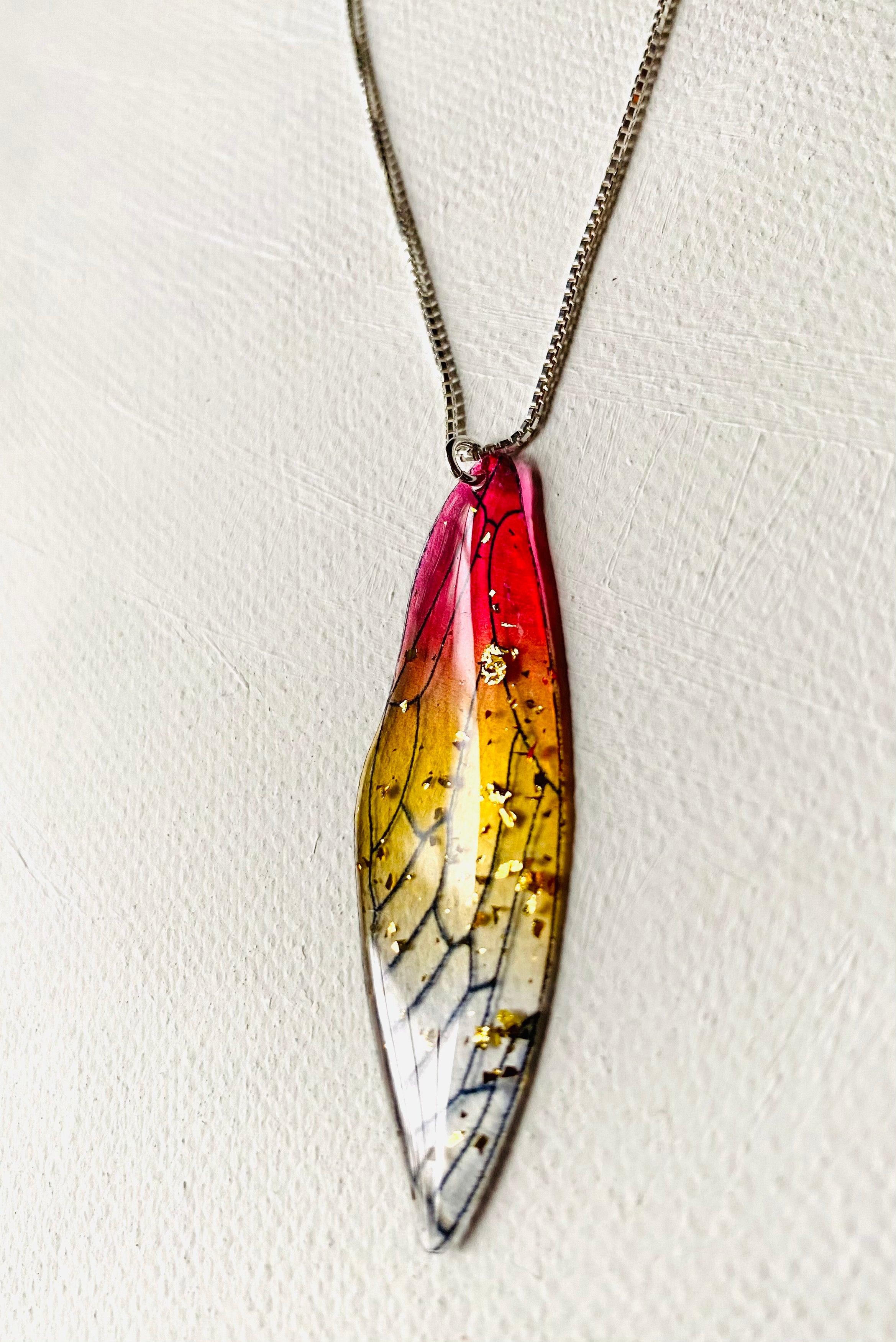 Butterfly Necklace, Resin Wing, Wing Jewelry, Butterfly Wing Necklace ...