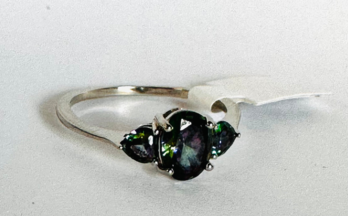 Rainbow Topaz Ring | Janine Design
